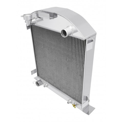 1928 - 1929 FORD MODEL A ALUMINUM RADIATOR - FORD V8 — Zipper Motors